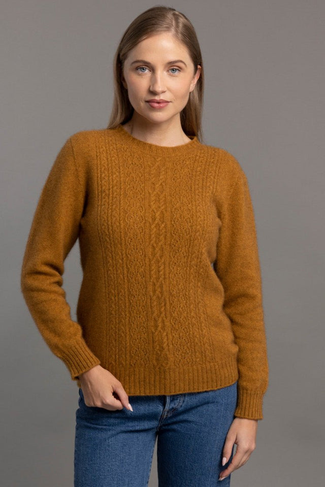 Honeycomb Possum Merino Crew Jumper for Sale - Sweaters Australia