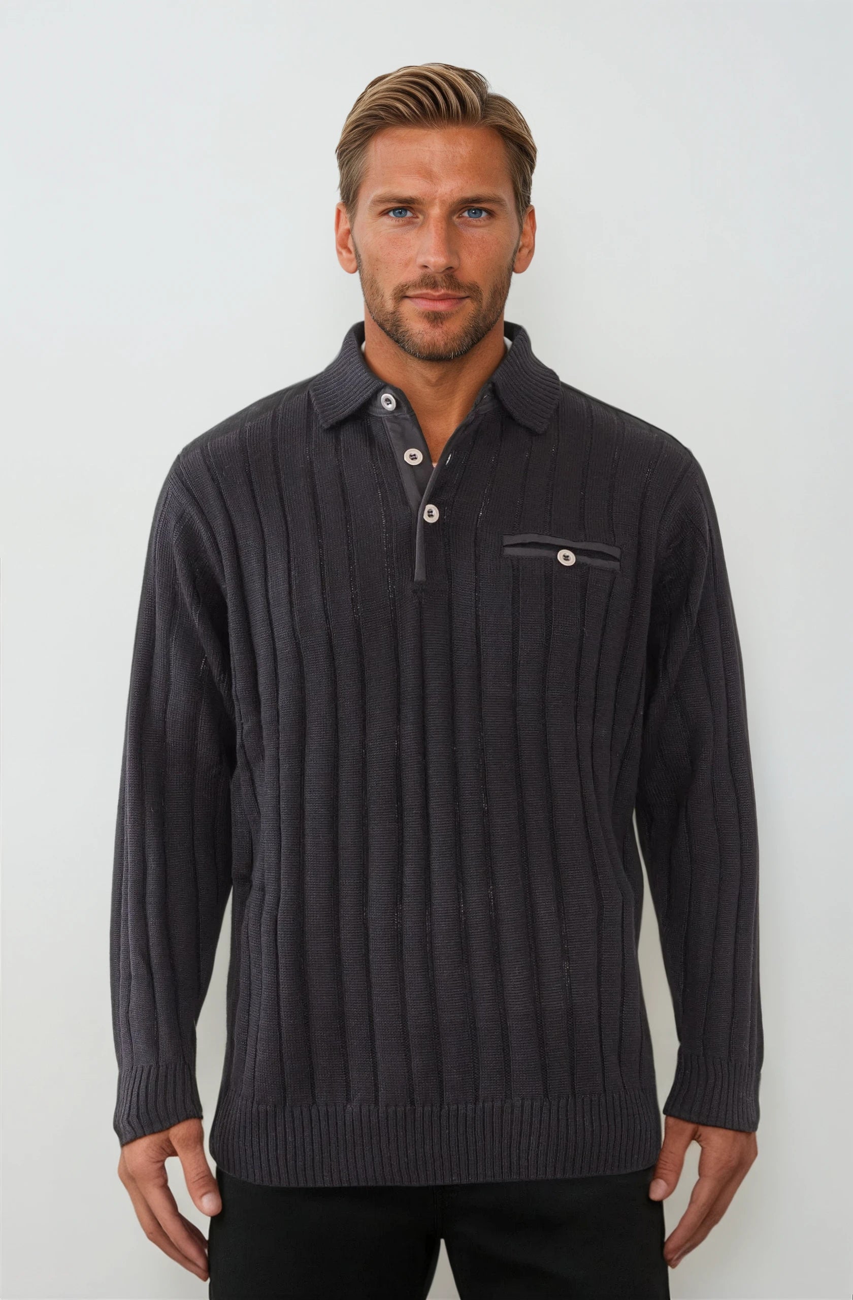 Ansett Tradewinds Black Woolen Blend Jumper by Sweaters Australia