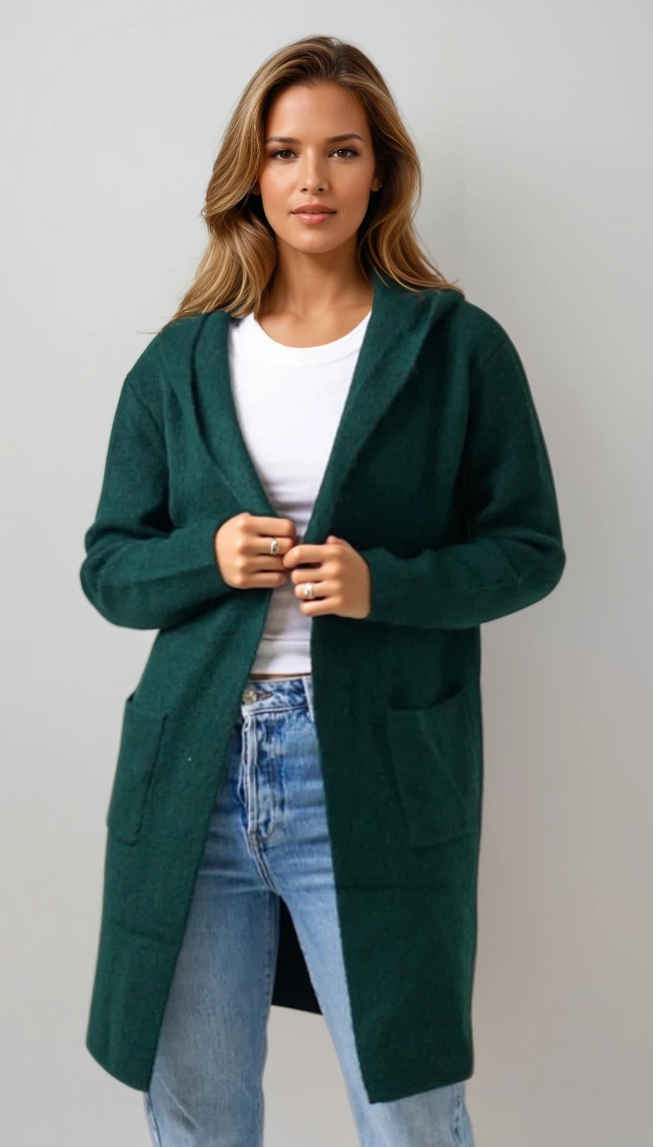 Dark Green Oversized Hoodie - Sweaters Australia