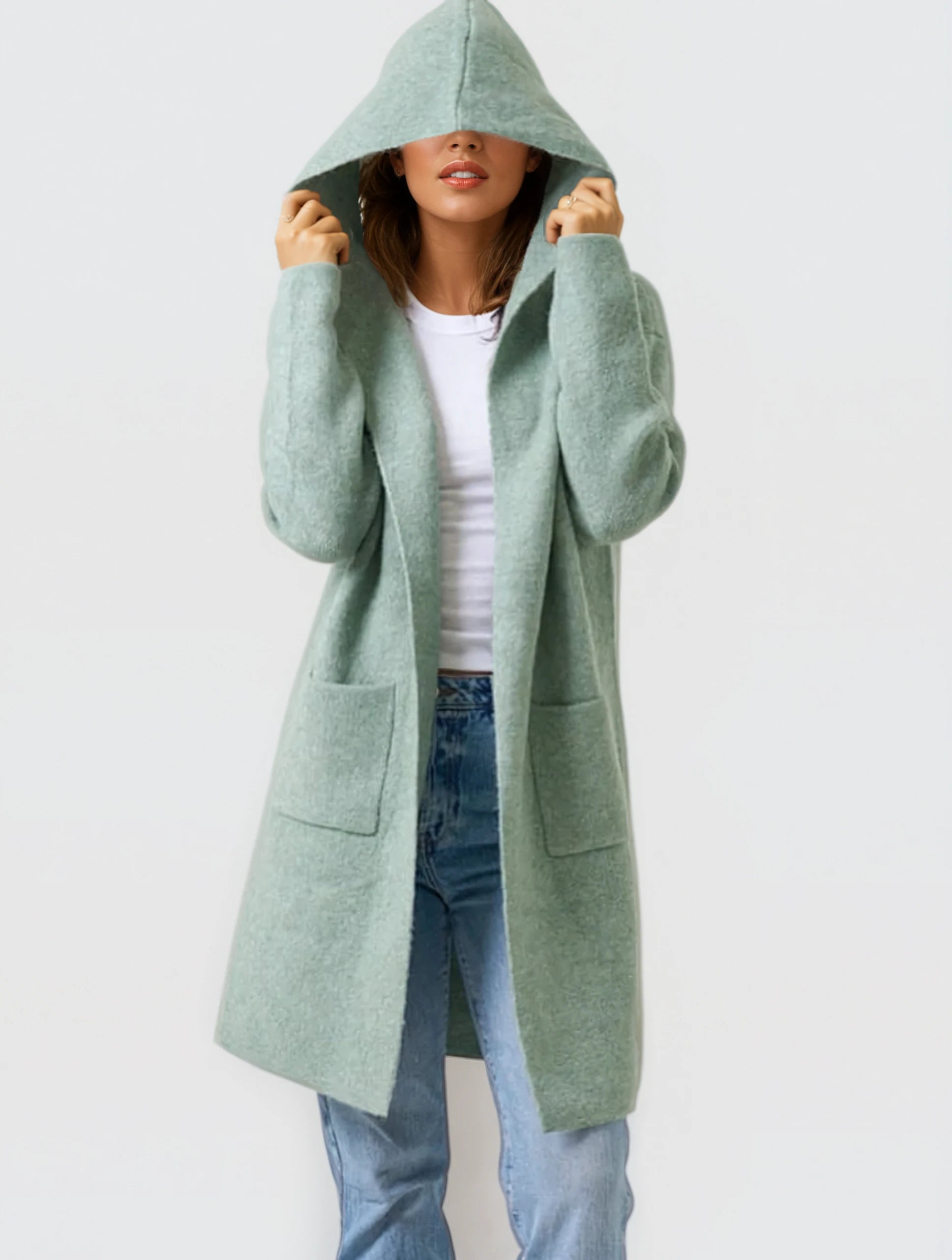 Mint Green Oversized Hoodie - Sweaters Australia
